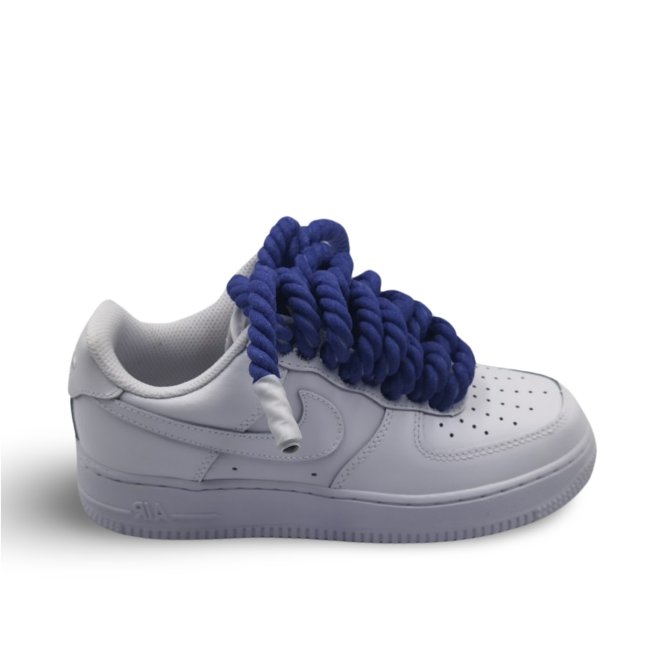 Air Force 1 blue Custom Rope lace – Level Shoes