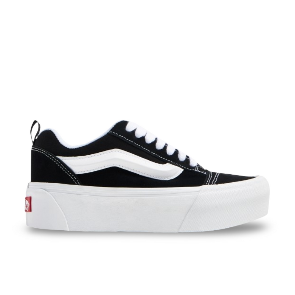 Vans Women's KNU Skool Stack Black/White – Level Shoes