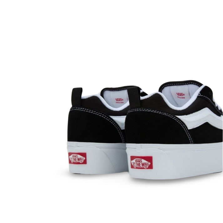 Vans Women's KNU Skool Stack Black/White – Level Shoes