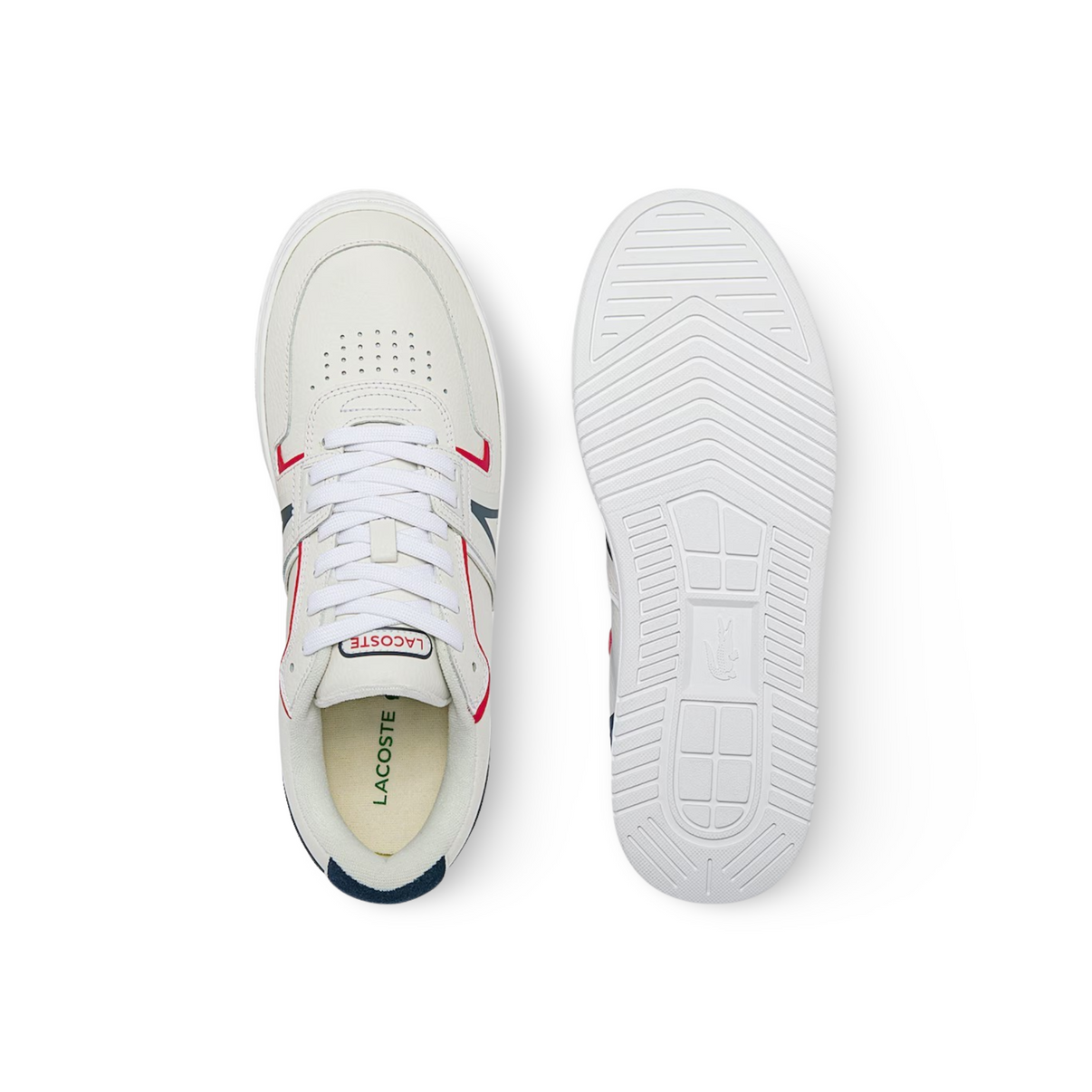 LACOSTE MEN'S L001 LEATHER SNEAKERS – Level Shoes